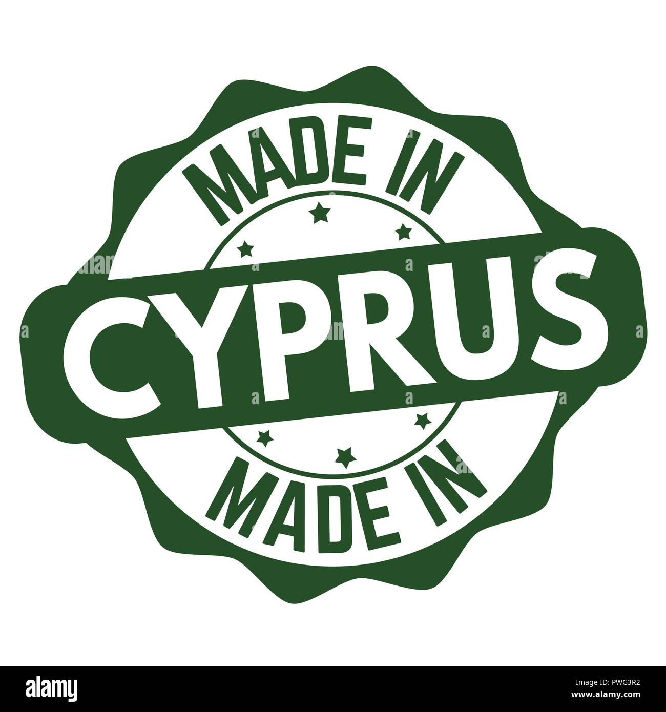 Made in Cyprus sign or stamp on white background, vector illustration ...