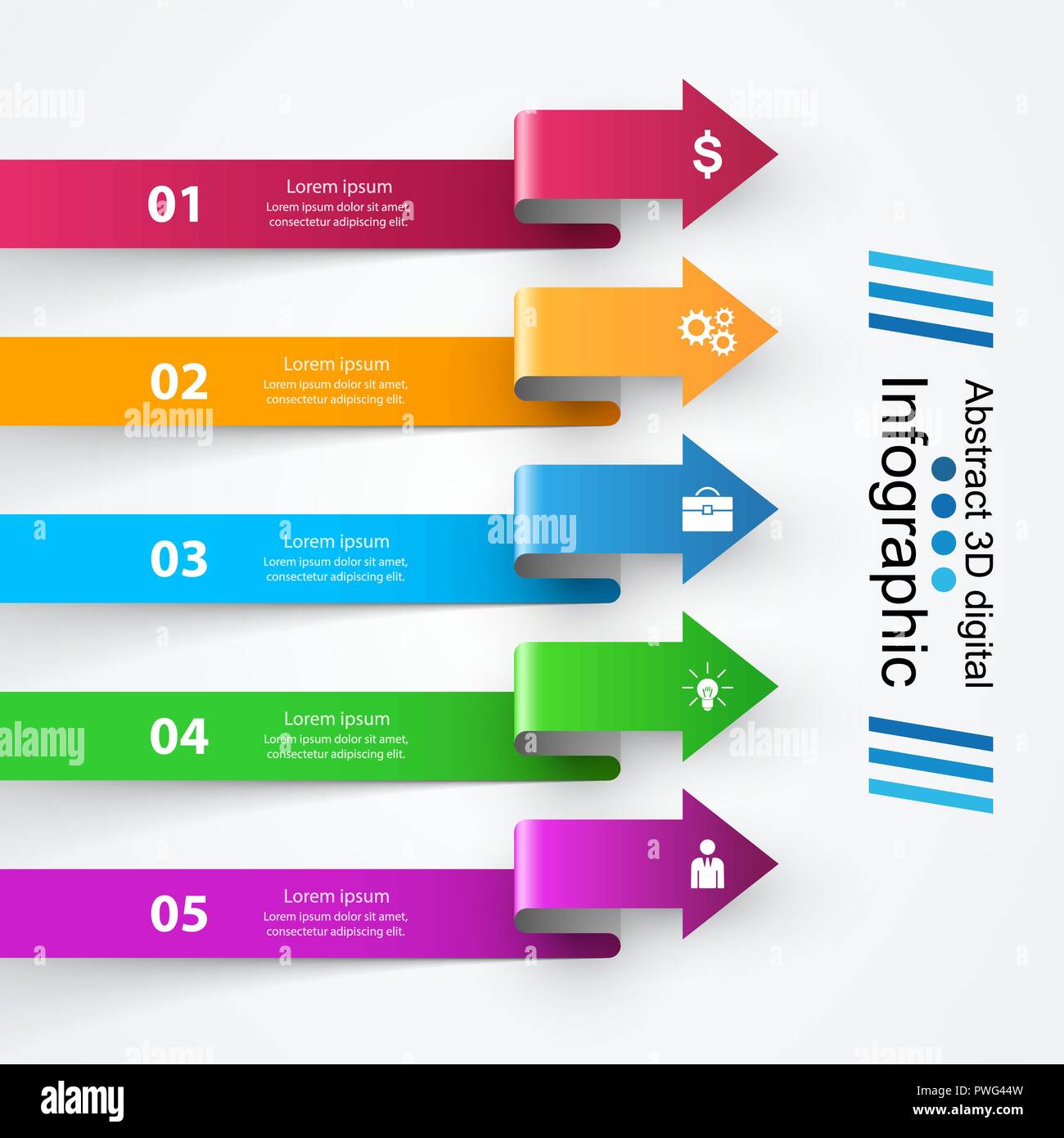 Infographic icons. Arrows icon Stock Vector Image & Art - Alamy