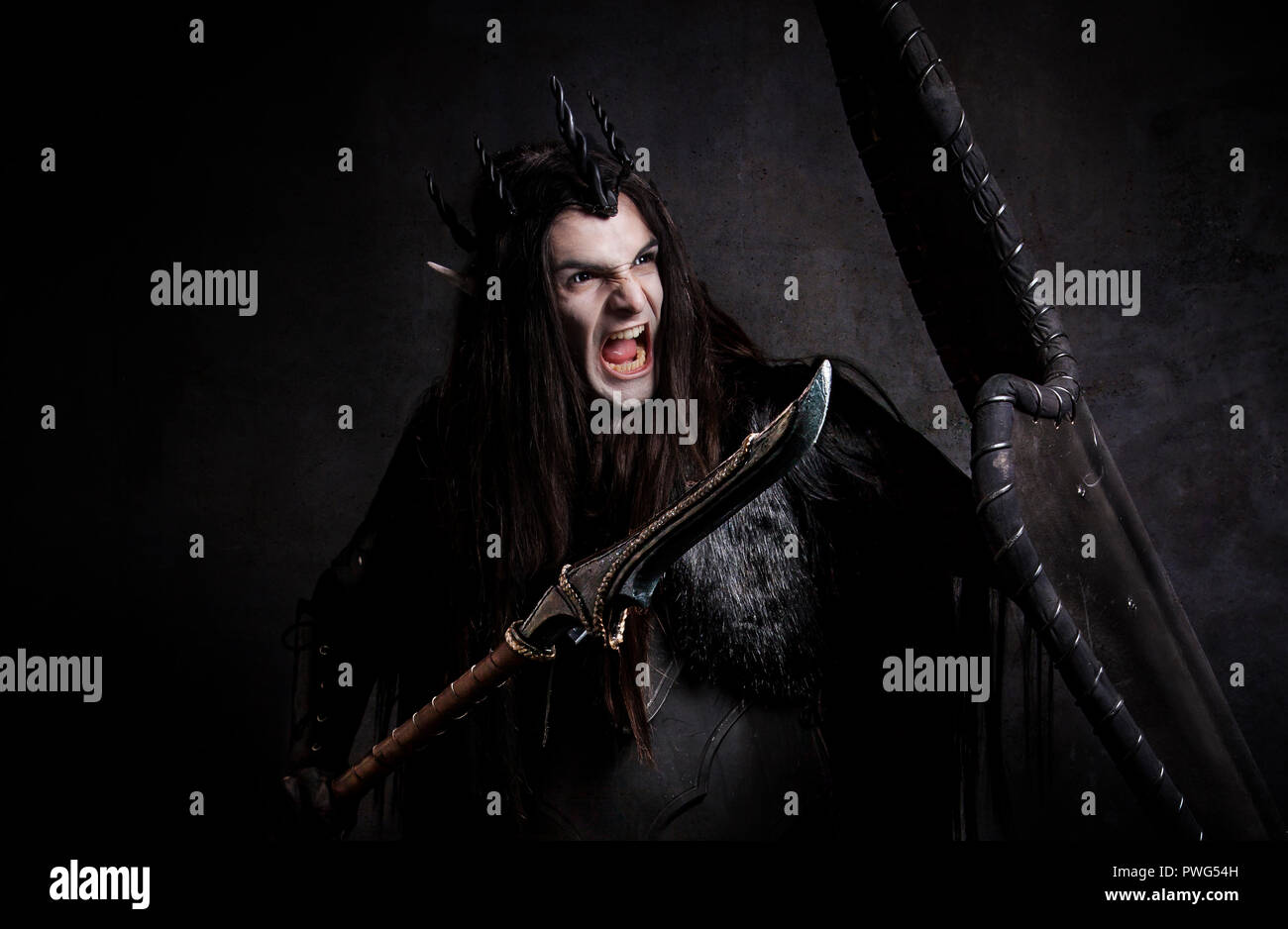 Portrait of a Black Elf Stock Photo - Alamy
