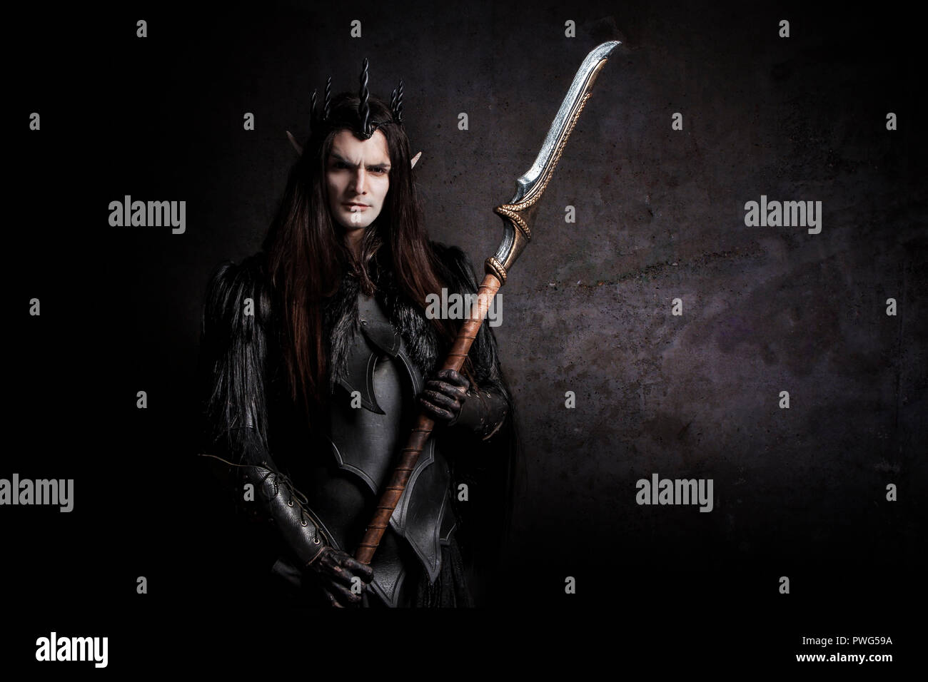 Portrait of a Black Elf Stock Photo - Alamy