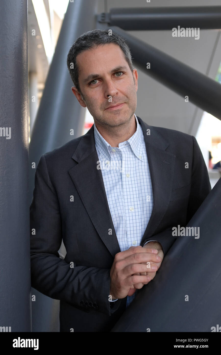 Journalist and author Tom Rachman in October 2018 at the Frankfurt Book ...