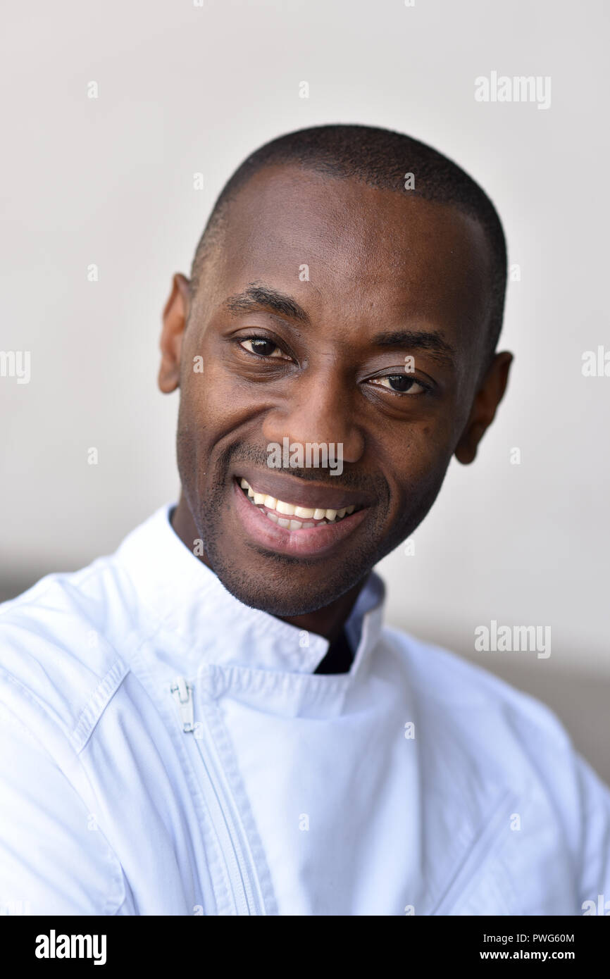 Anthony Sarpong in October 2018 at the Frankfurt Book Fair. | usage ...