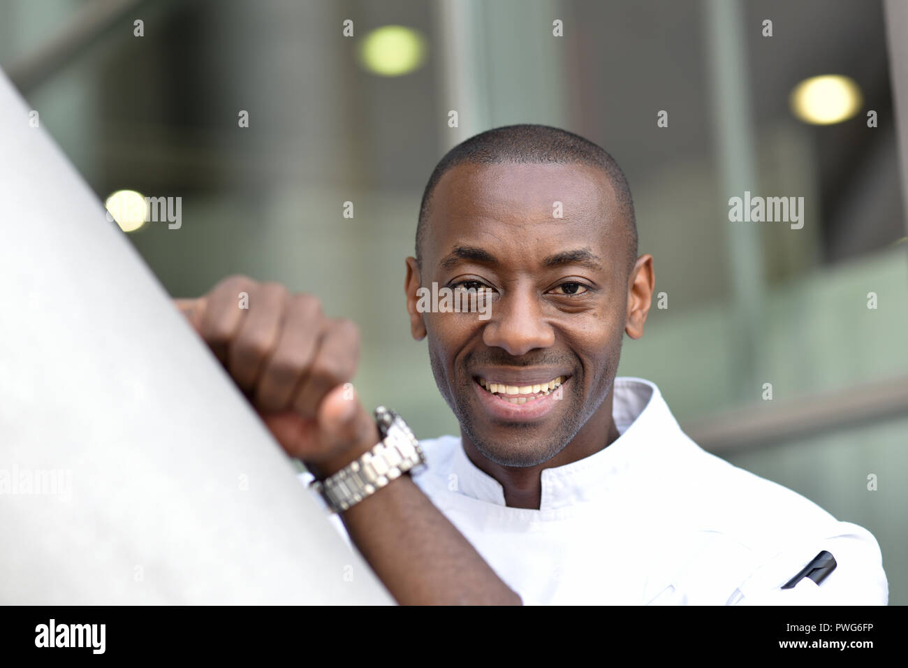 Anthony Sarpong in October 2018 at the Frankfurt Book Fair. | usage ...