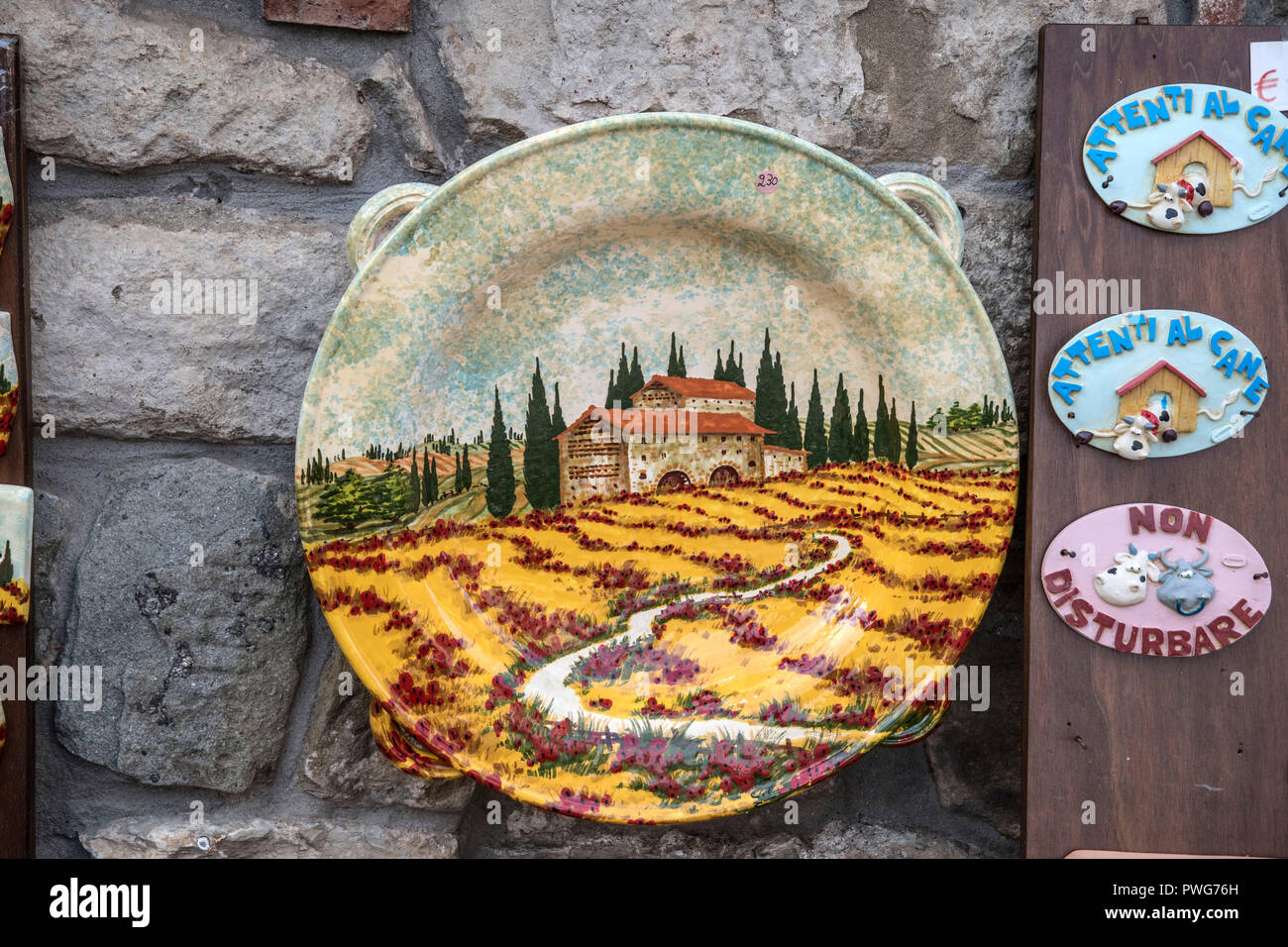 Tuscany italy ceramic painted pottery hi-res stock photography and ...