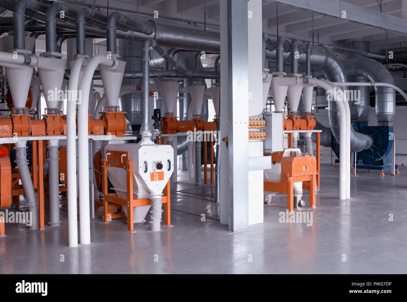 Plant for the production of flour and grain, modern production plant ...