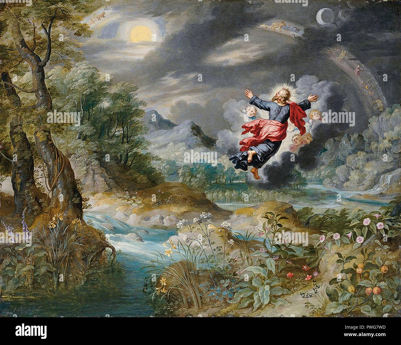 Brueghel Jan II God creating Stock Photo - Alamy