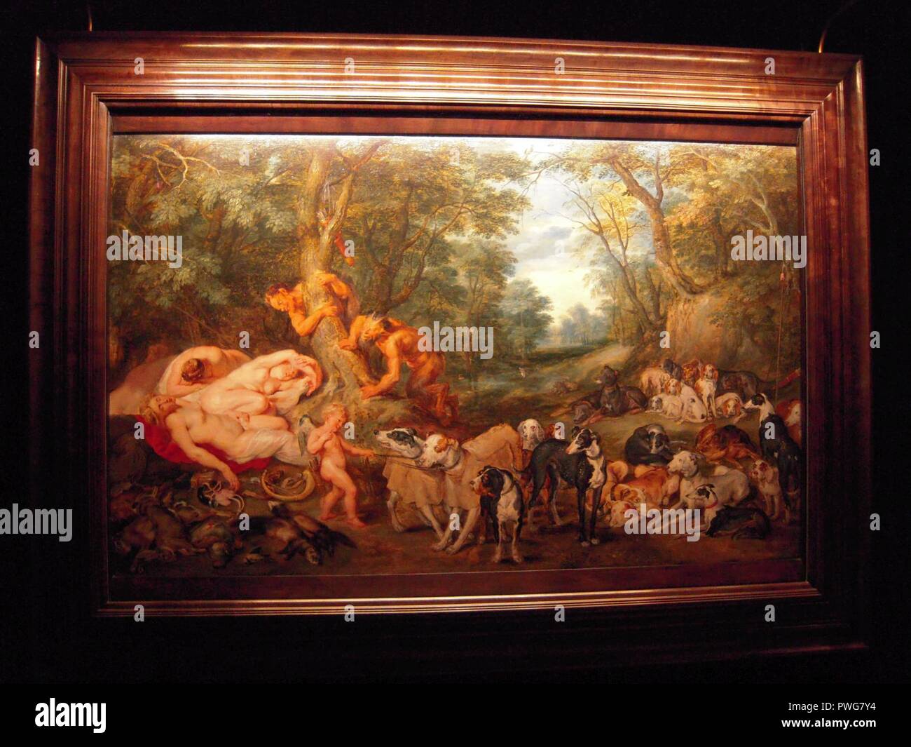 Brueghel and Rubens, Diana and Her Nymphs Asleep, Musee Chasse et ...