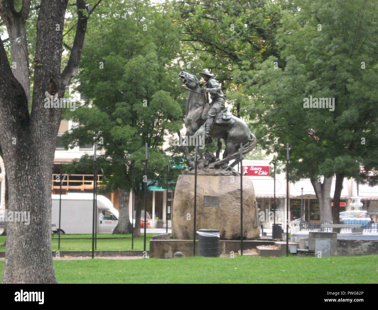 Bucky O`Neill Monument, sculpted by Solon Borglum Stock Photo - Alamy