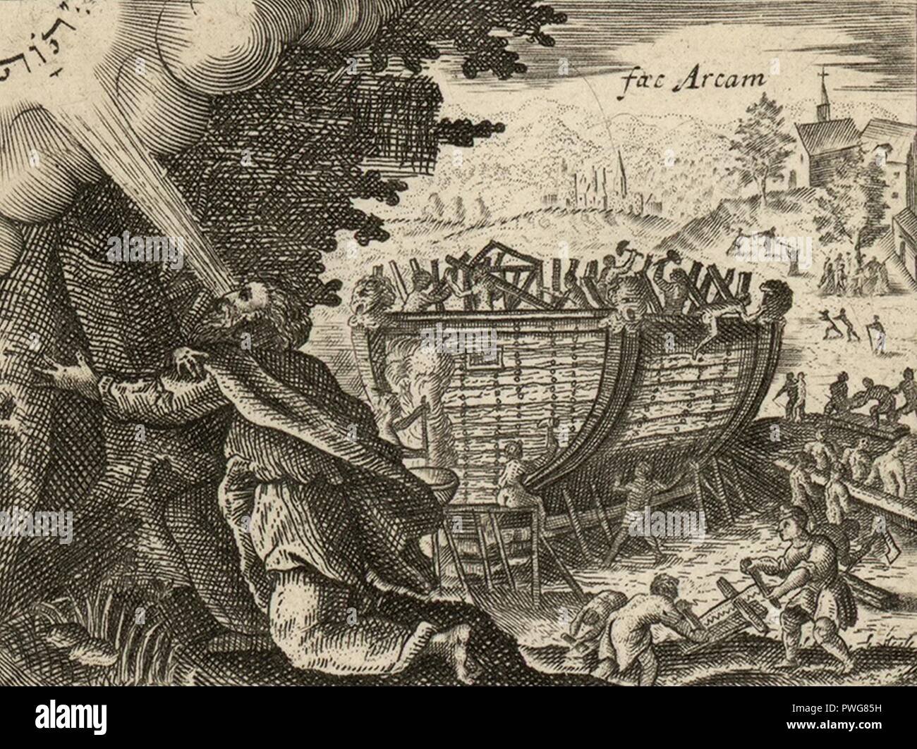 Noah's arc engraving hi-res stock photography and images - Alamy