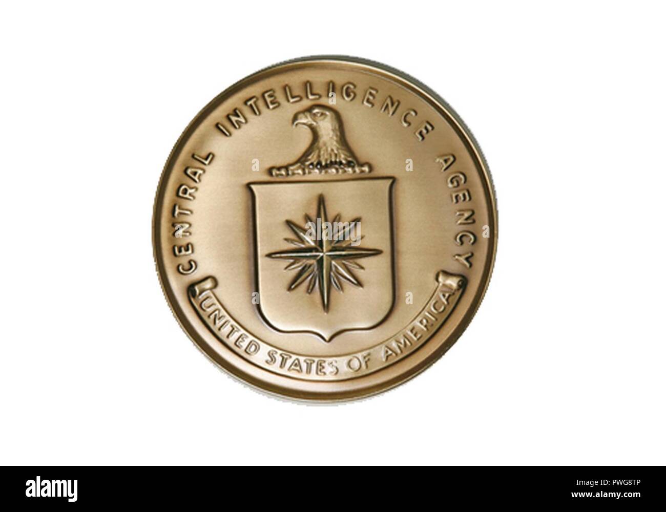 Bronze Retirement Medallion of the CIA Stock Photo - Alamy