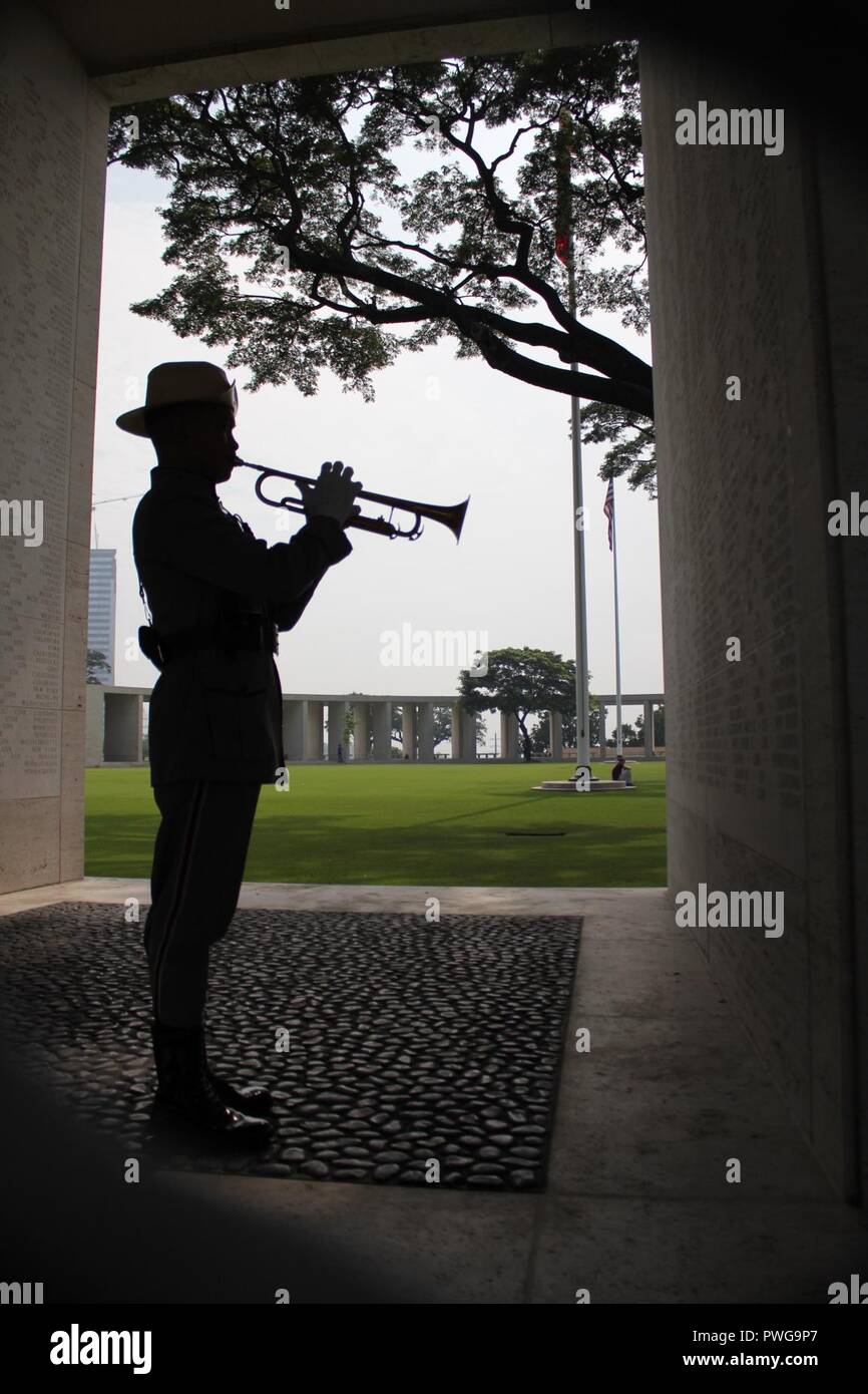 Bugler at Manila American Cemetery 2 Stock Photo - Alamy