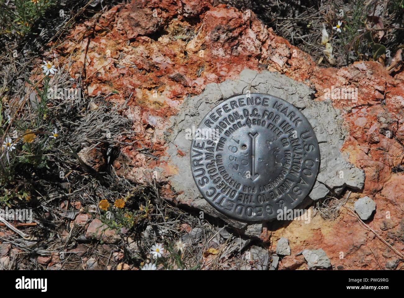 Geodetic survey marker hi-res stock photography and images - Alamy