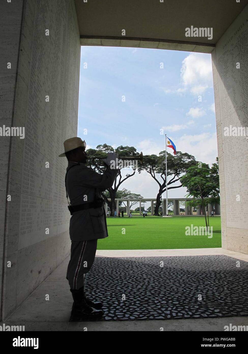 Bugler Manila American Cemetery Stock Photo - Alamy