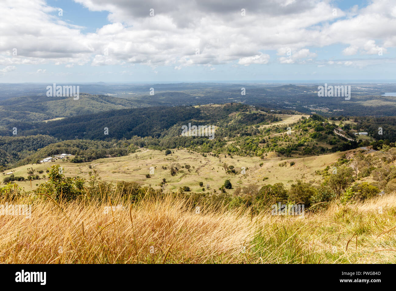 View of Glass House Mountains, Sunshine Coast, Queensland, Australia ...