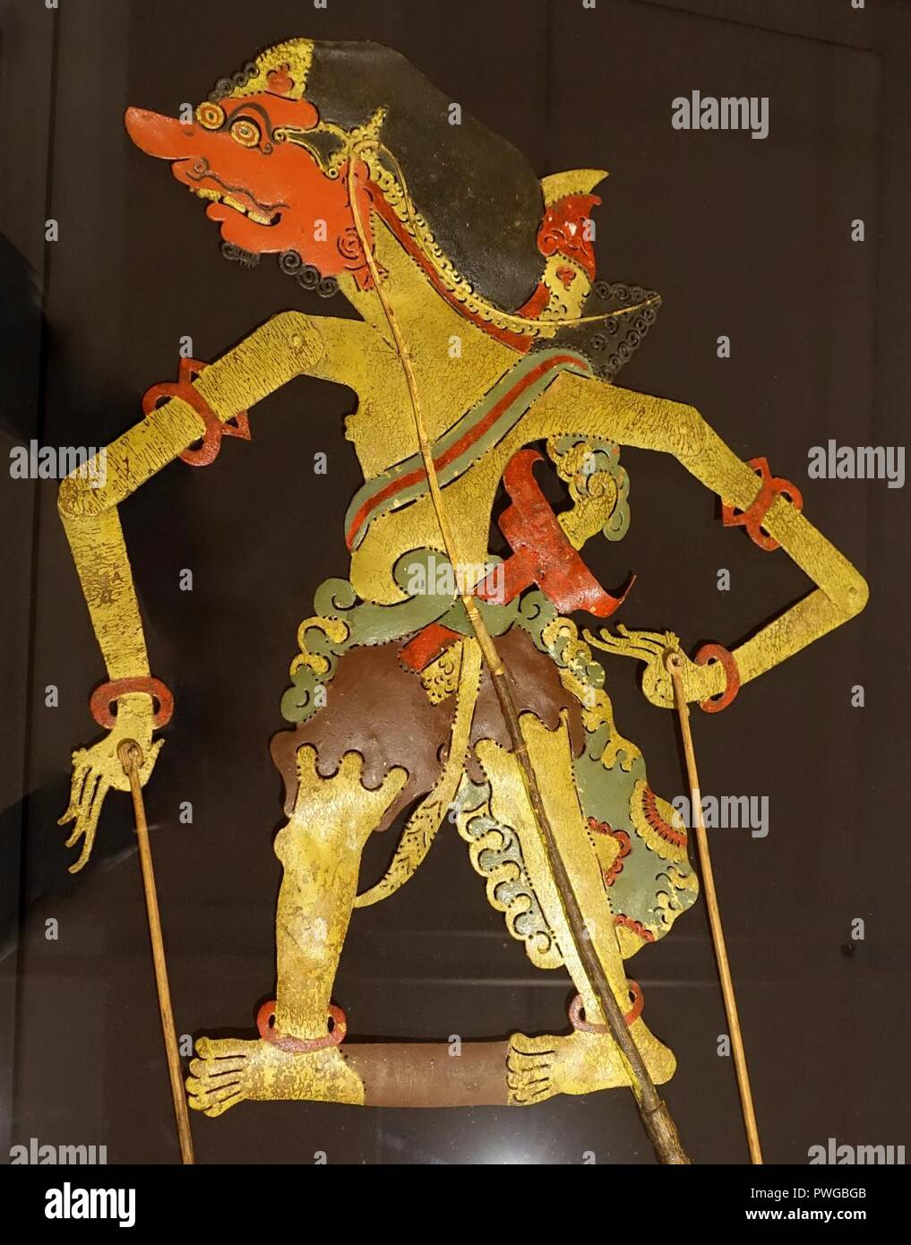 Burisrawa, wayang kulit puppet, Java, collected in 1894, wood, rawhide ...