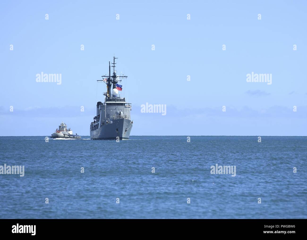 BRP Andres Bonifacio Arrives in Hawaii for RIMPAC 2018 002 Stock Photo ...