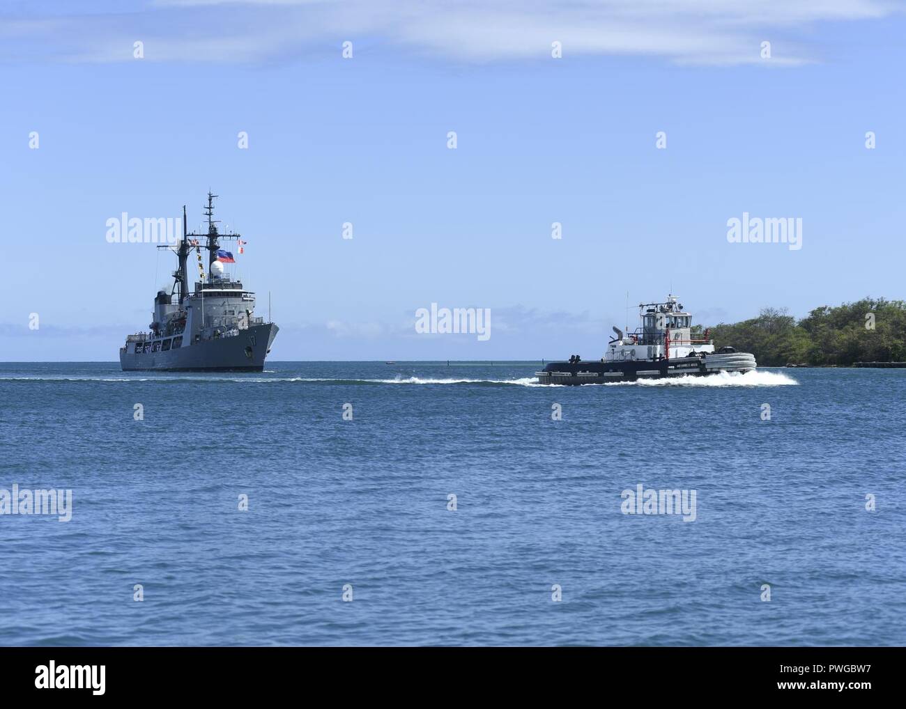 BRP Andres Bonifacio Arrives in Hawaii for RIMPAC 2018 003 Stock Photo ...