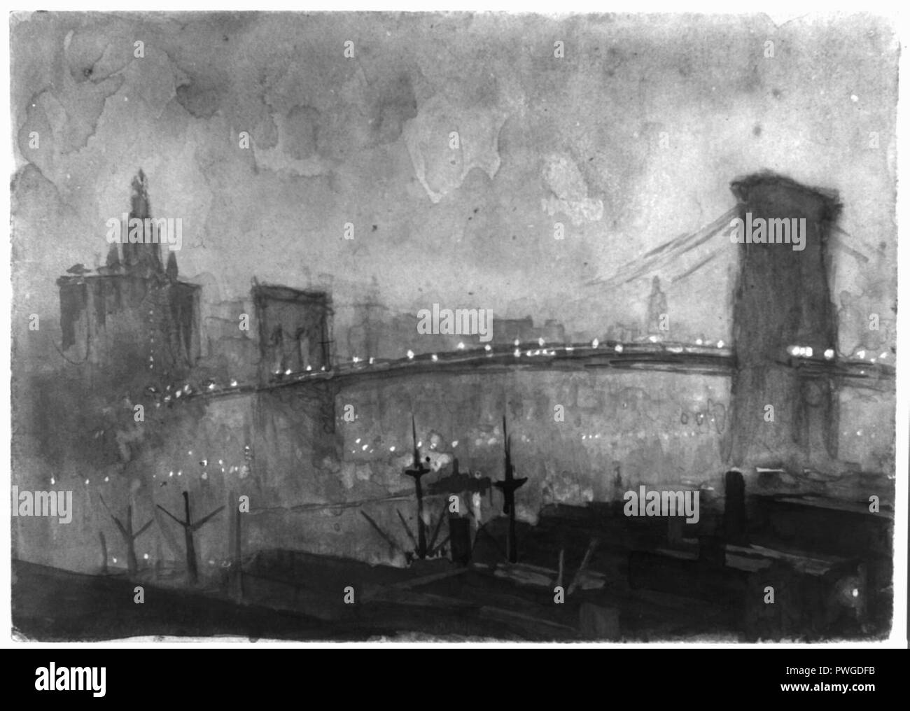 Archival photo of brooklyn bridge hi-res stock photography and images ...