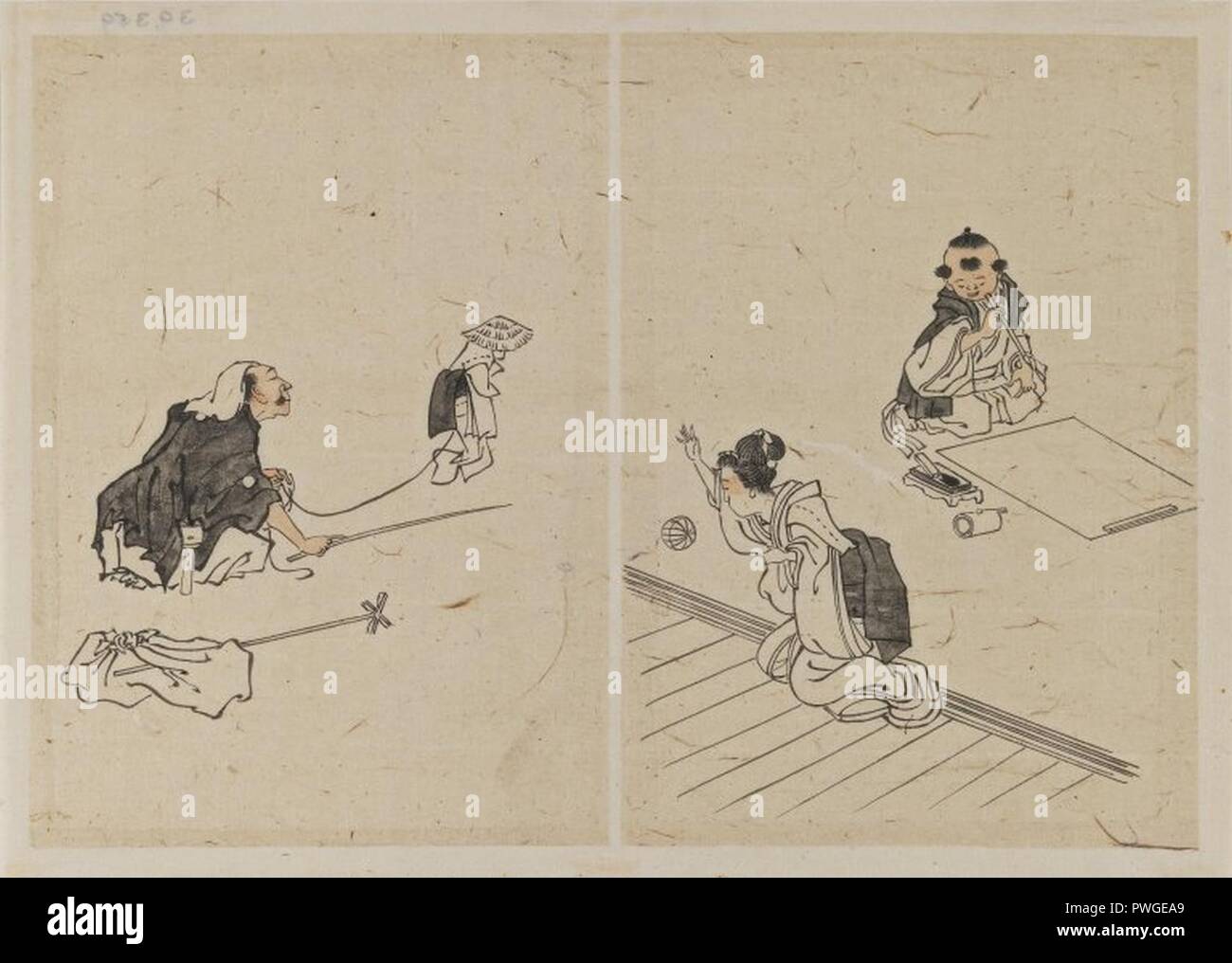 Hokusai drawings hi-res stock photography and images - Alamy