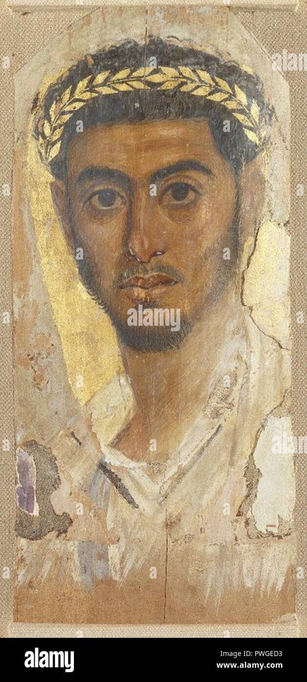 Fayum Portrait of a Man Stock Photo - Alamy