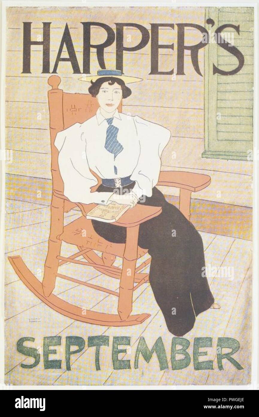 Harpers vintage poster hi-res stock photography and images - Alamy