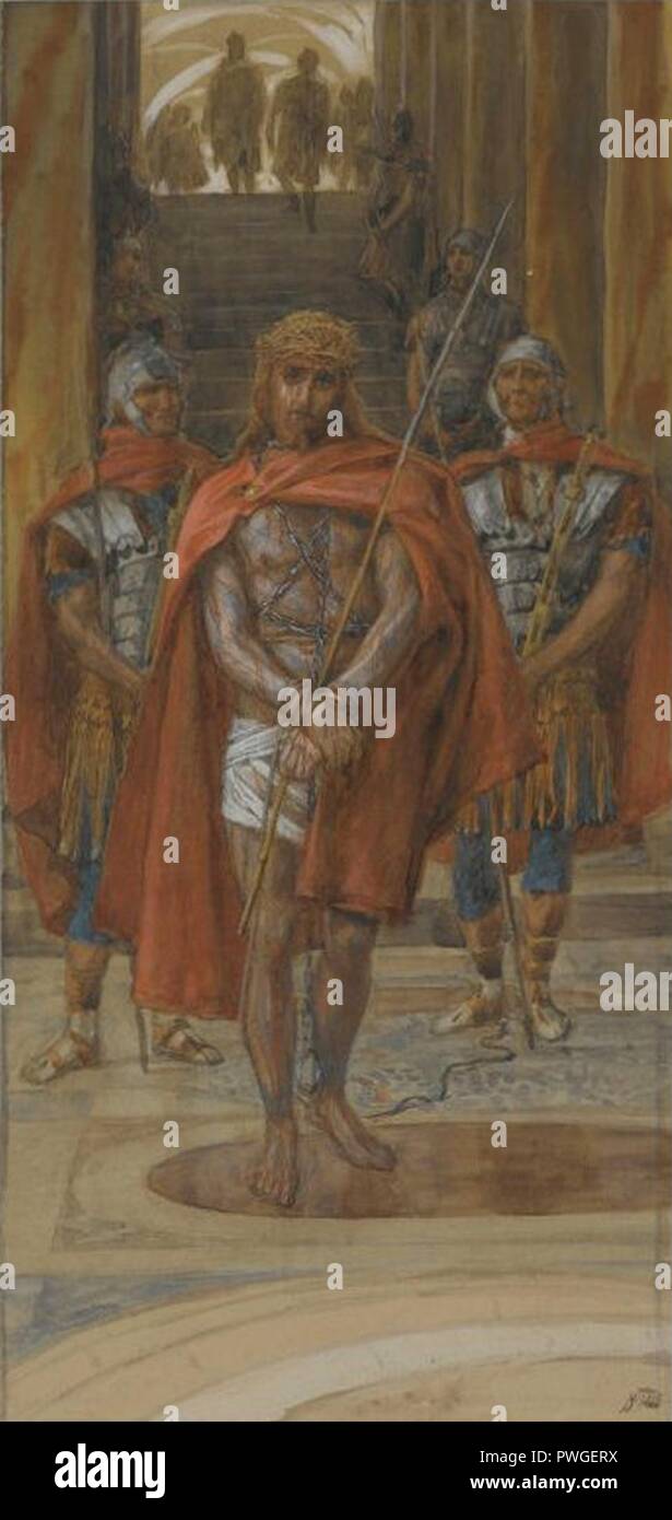 Jesus Leaves the Praetorium (Jésus quitte le pretoire) - James Tissot ...