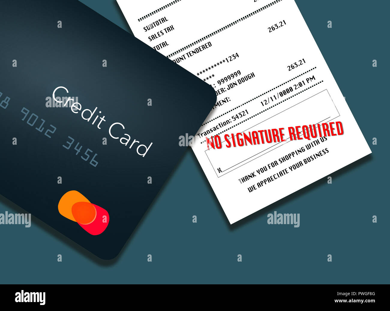 No signature required is the trend for credit card receipts. Here is an ...