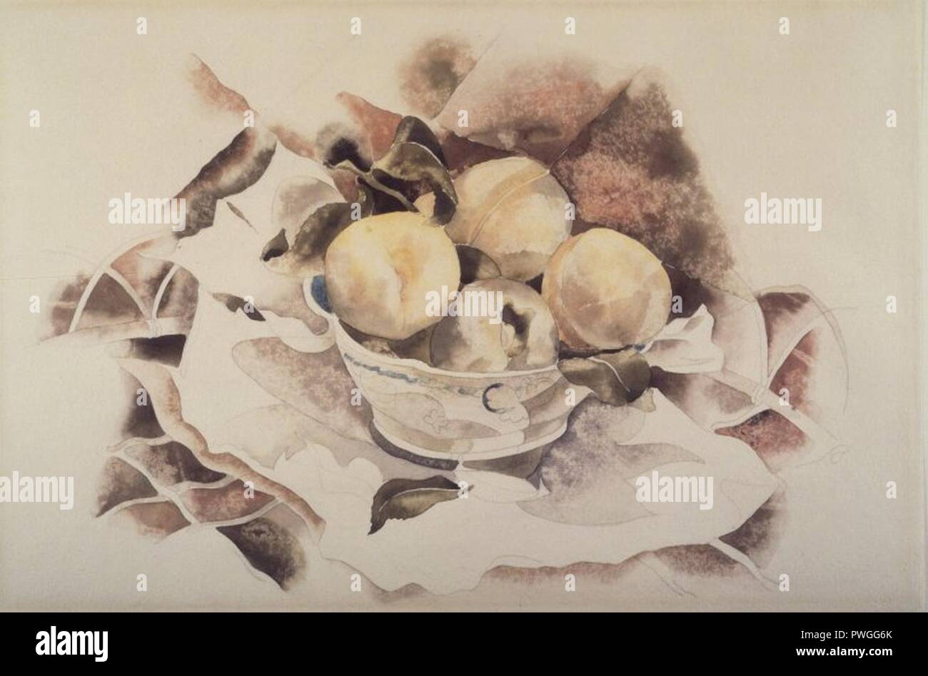 Still Life with Peaches - Charles Demuth Stock Photo - Alamy