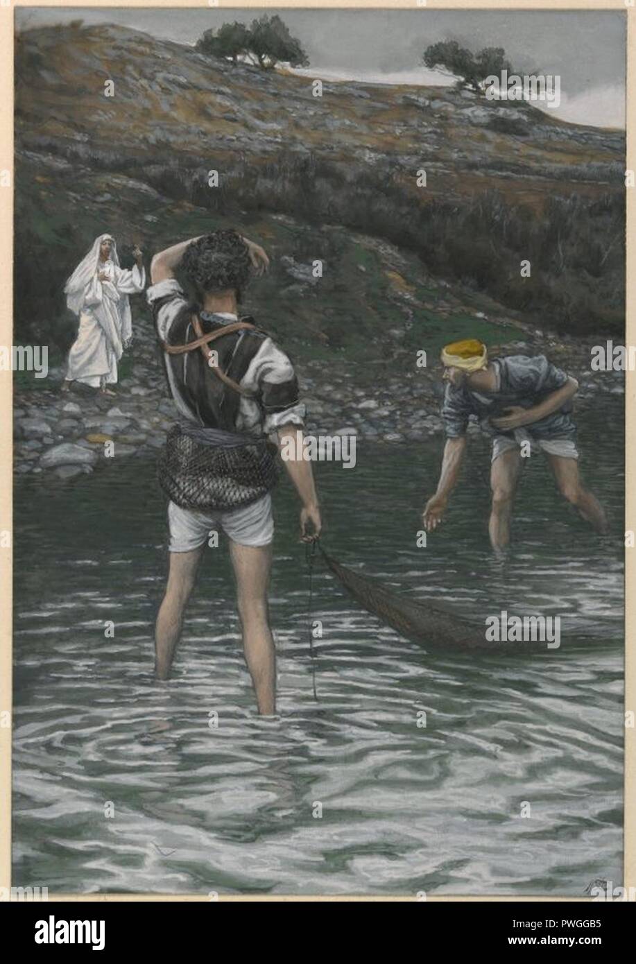 Calling of peter and andrew tissot hi-res stock photography and images ...