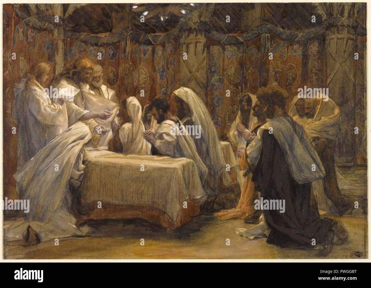 The Communion of the Apostles (La communion des apôtres) - James Tissot ...