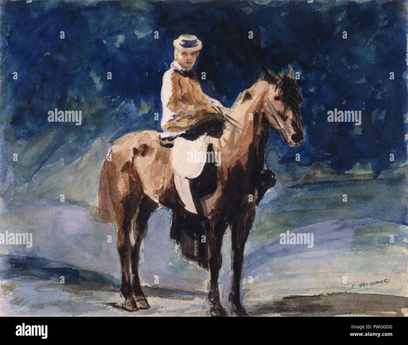 The Equestrienne (L'Amazone) - Édouard Manet Stock Photo - Alamy