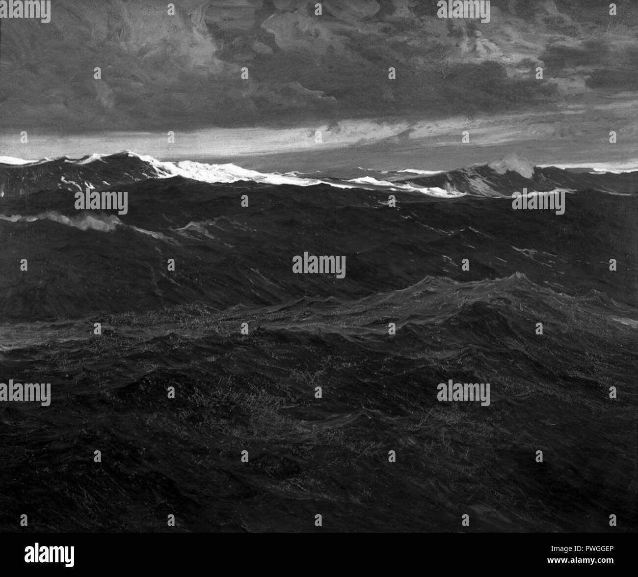 The Great Deep - Frederick J. Waugh - overall Stock Photo - Alamy