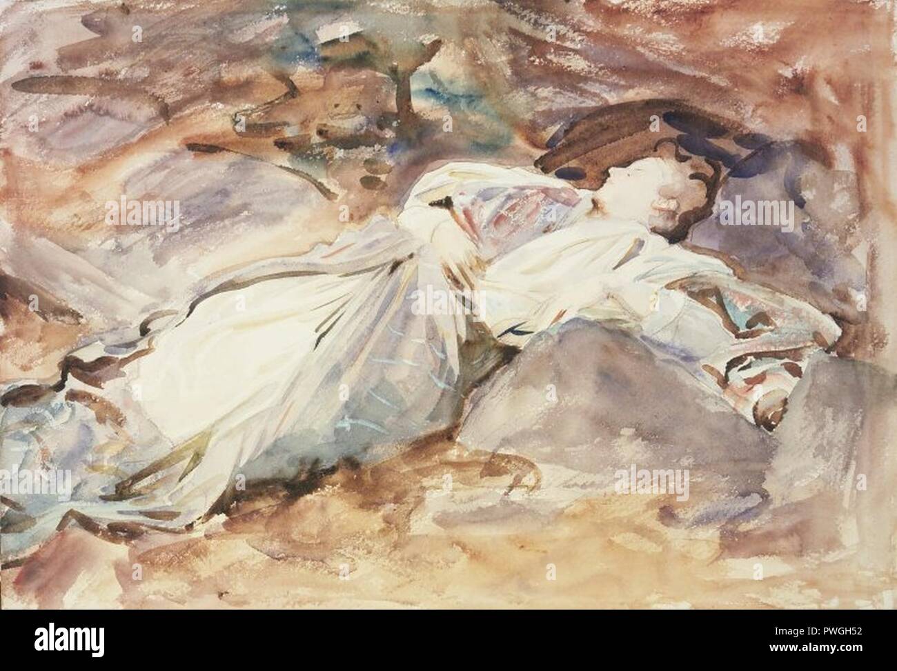 Violet Sleeping - John Singer Sargent Stock Photo - Alamy