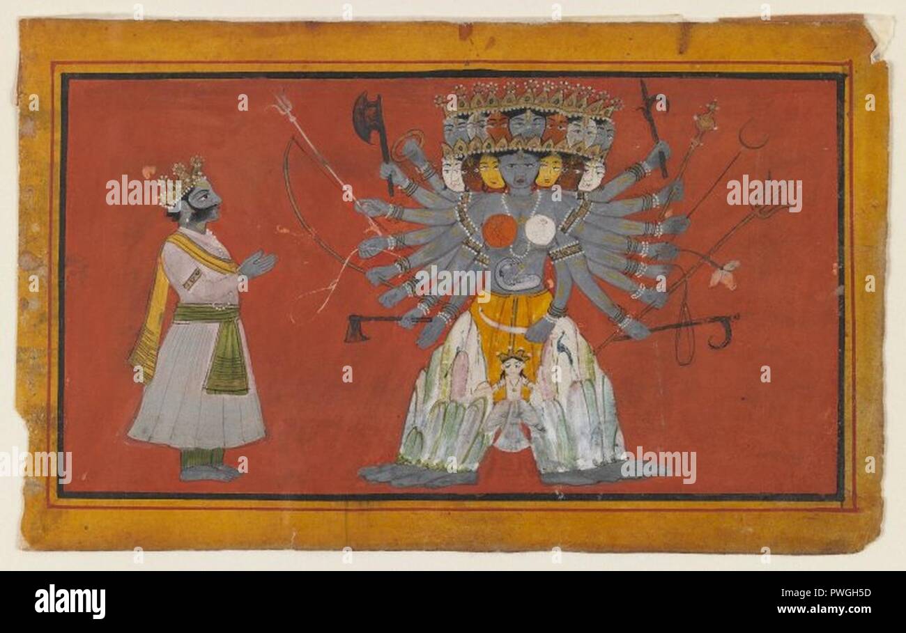 Vishvarupa The Cosmic Form of Krishna Stock Photo - Alamy