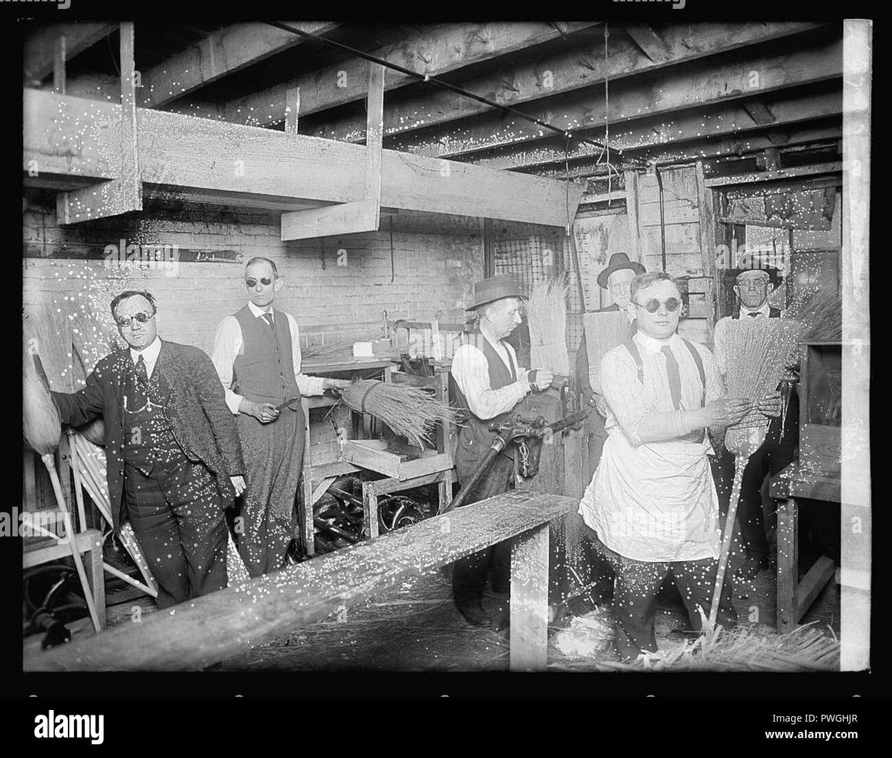 Broom factory hi-res stock photography and images - Alamy