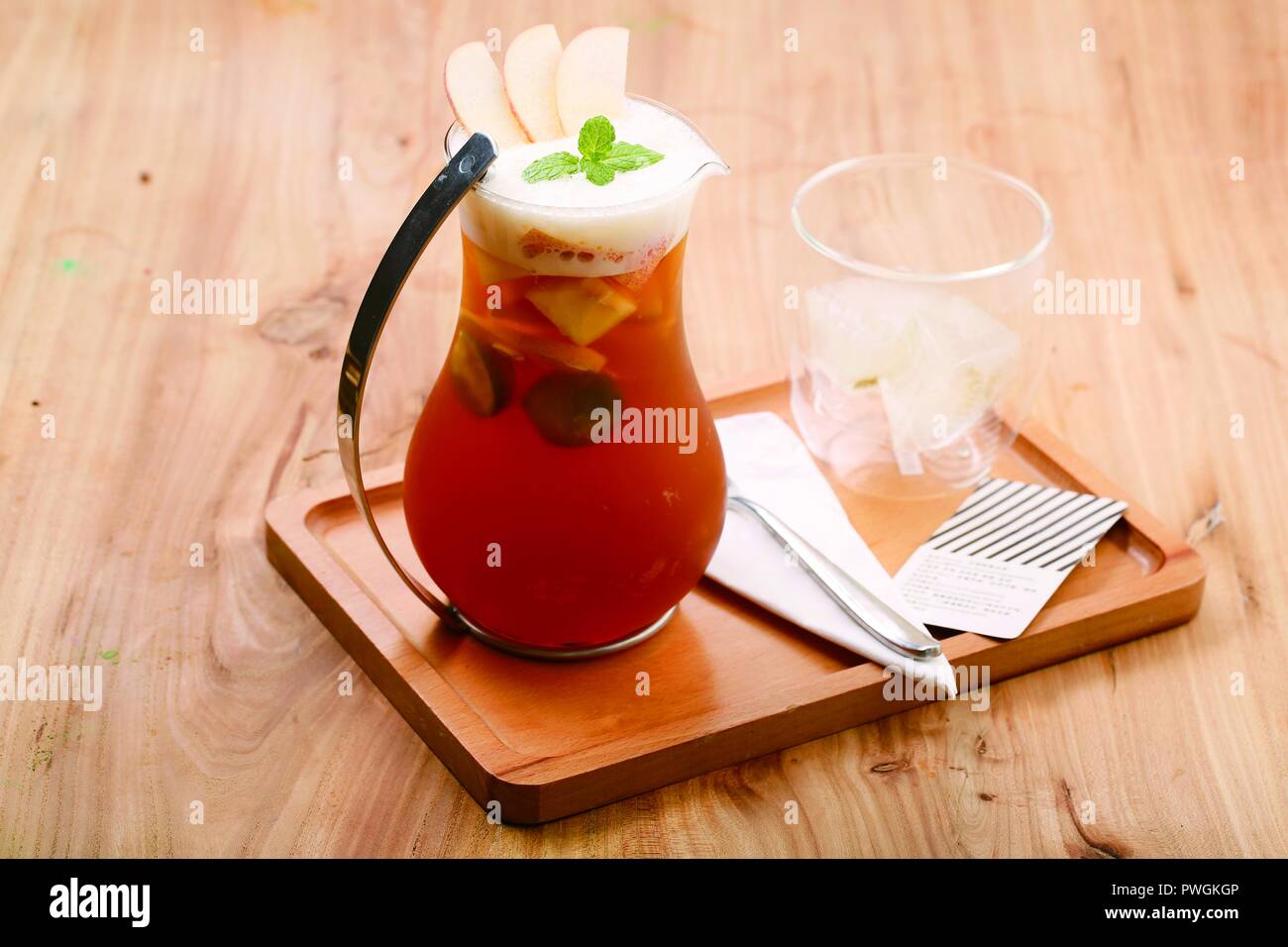 fruit ice shake tea Stock Photo - Alamy