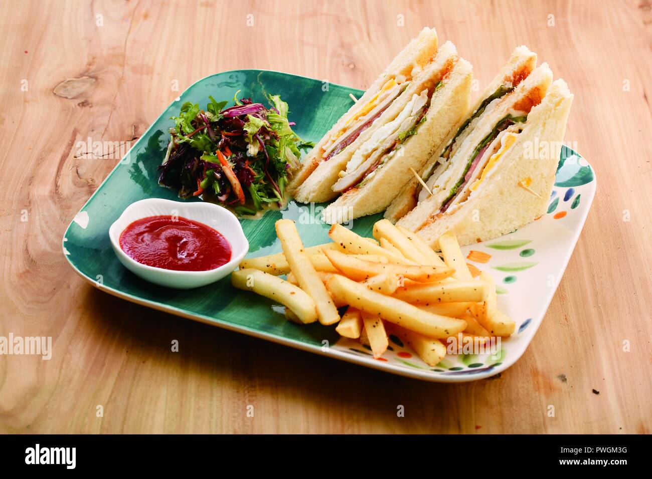 Double decker sandwich hi-res stock photography and images - Alamy