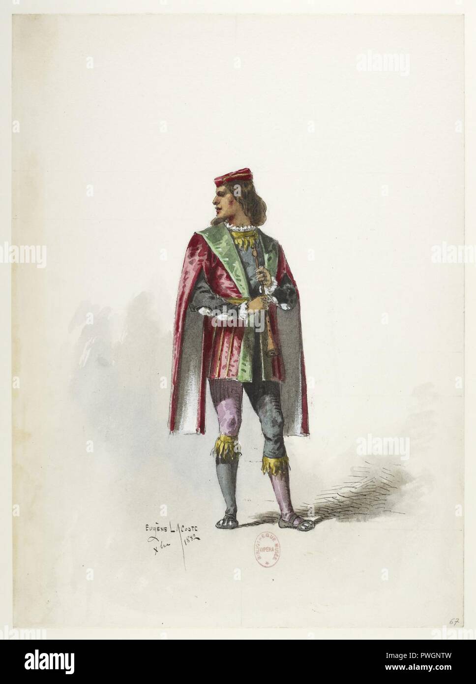 Btv1b84558104 69 - Saint-Saëns - Henry VIII - Maquettes de costumes ...