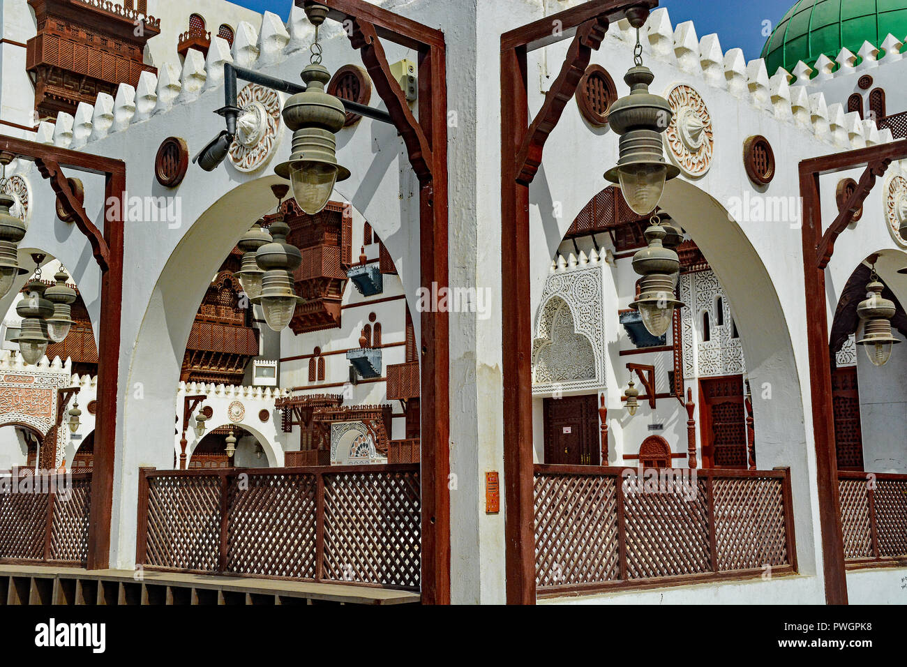 Old-style Arabian building architecture in Jeddah, Saudi Arabia Stock ...