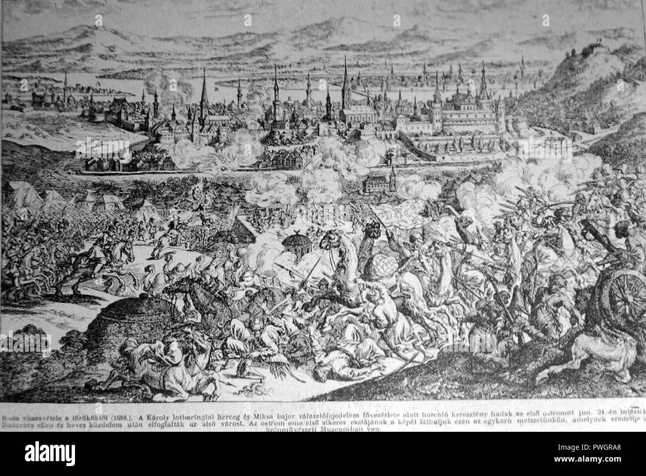 Buda ostroma (1686 Stock Photo - Alamy