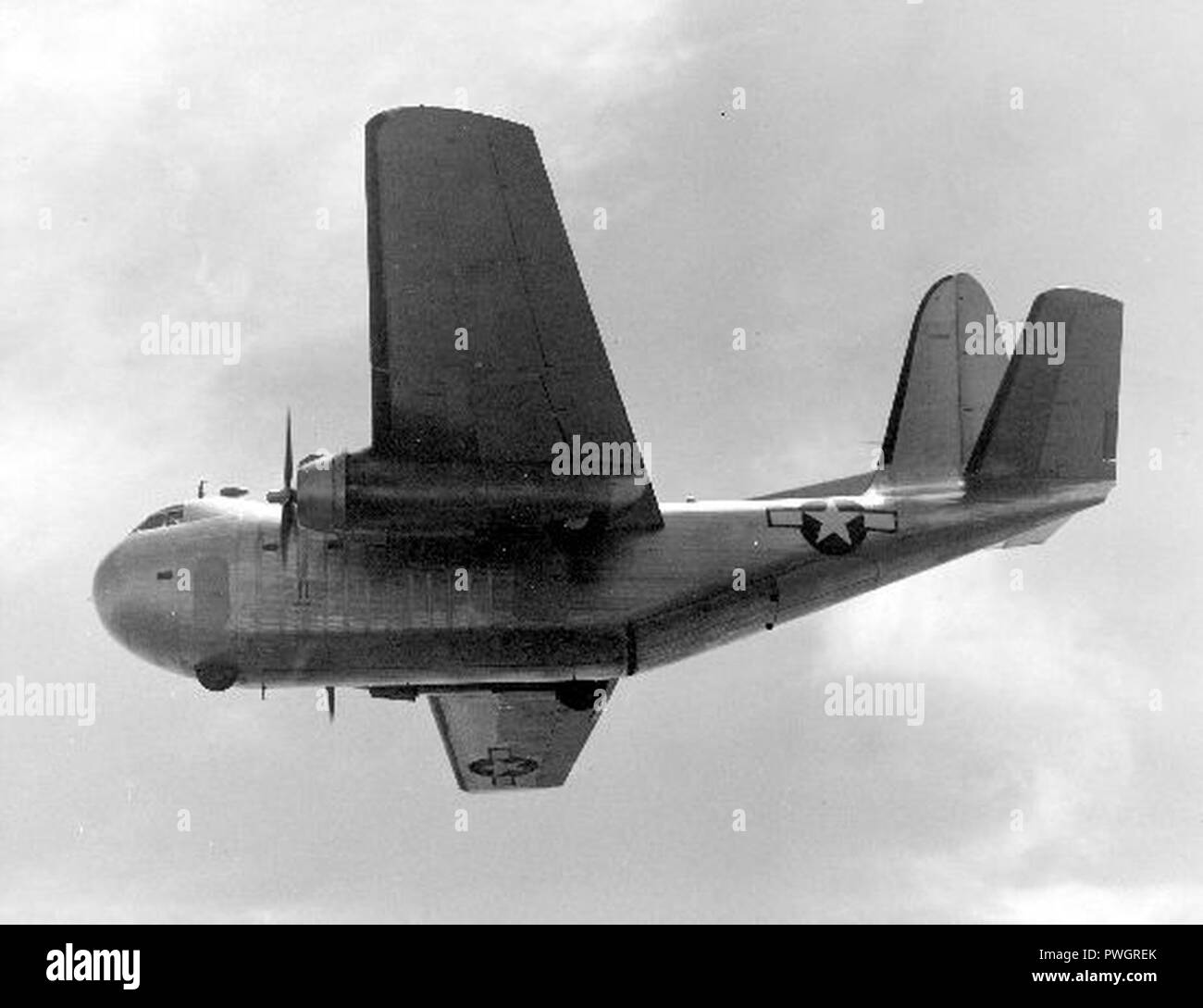 Budd RB Conestoga in flight Stock Photo - Alamy