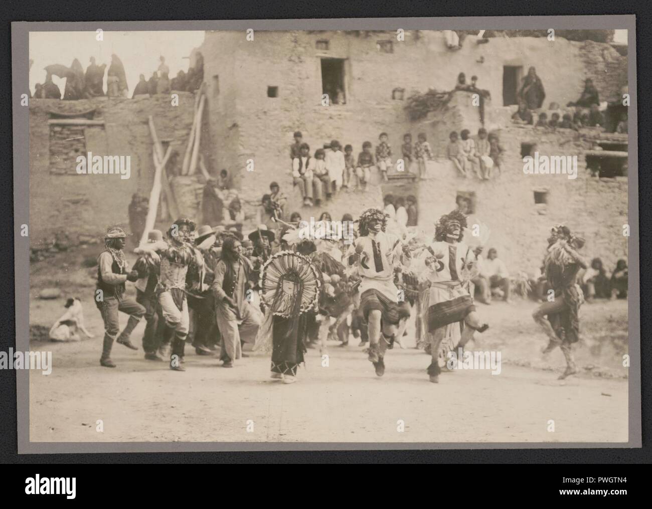 Buffalo dance at Hano Stock Photo - Alamy