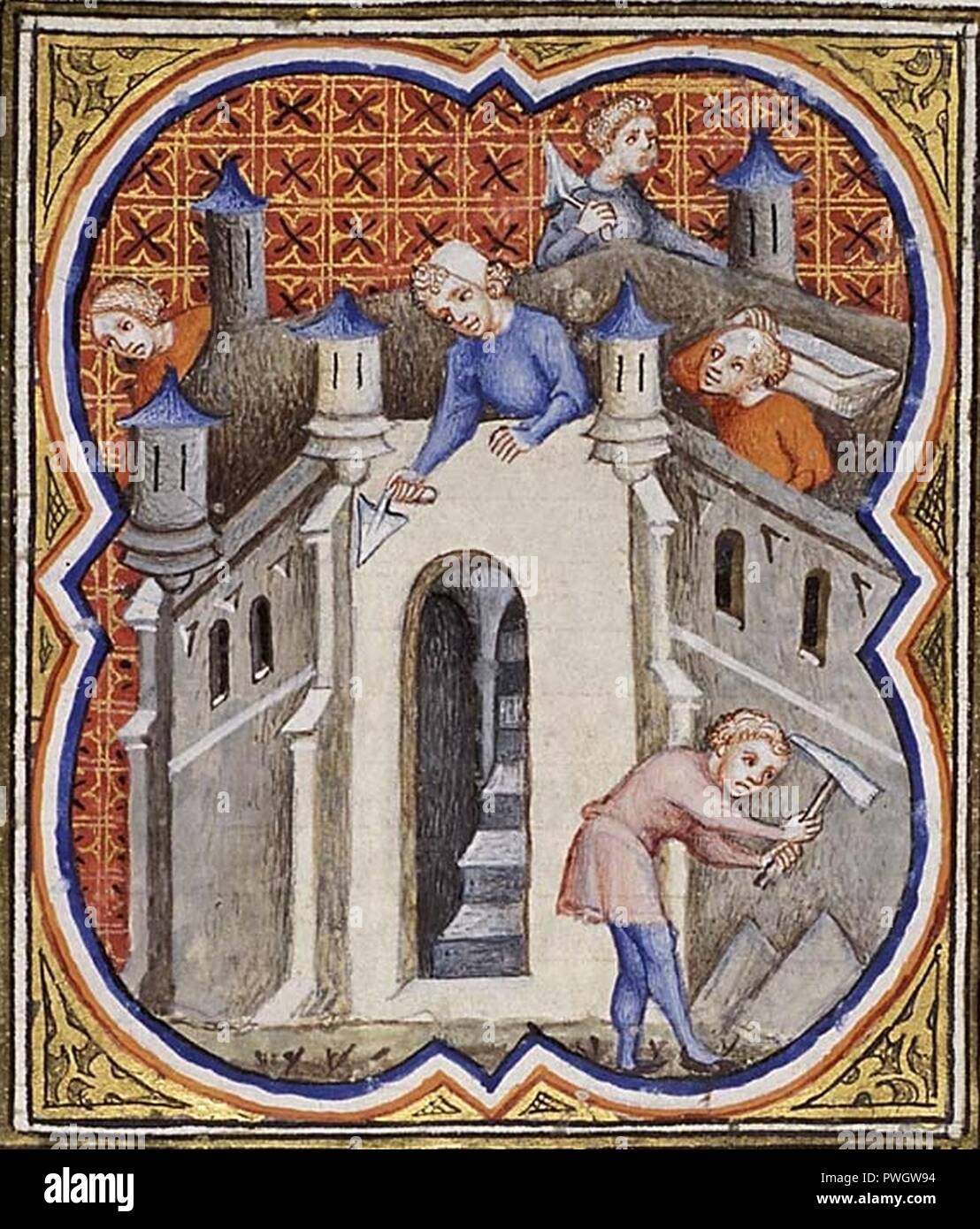 Building of Solomon's temple Stock Photo - Alamy