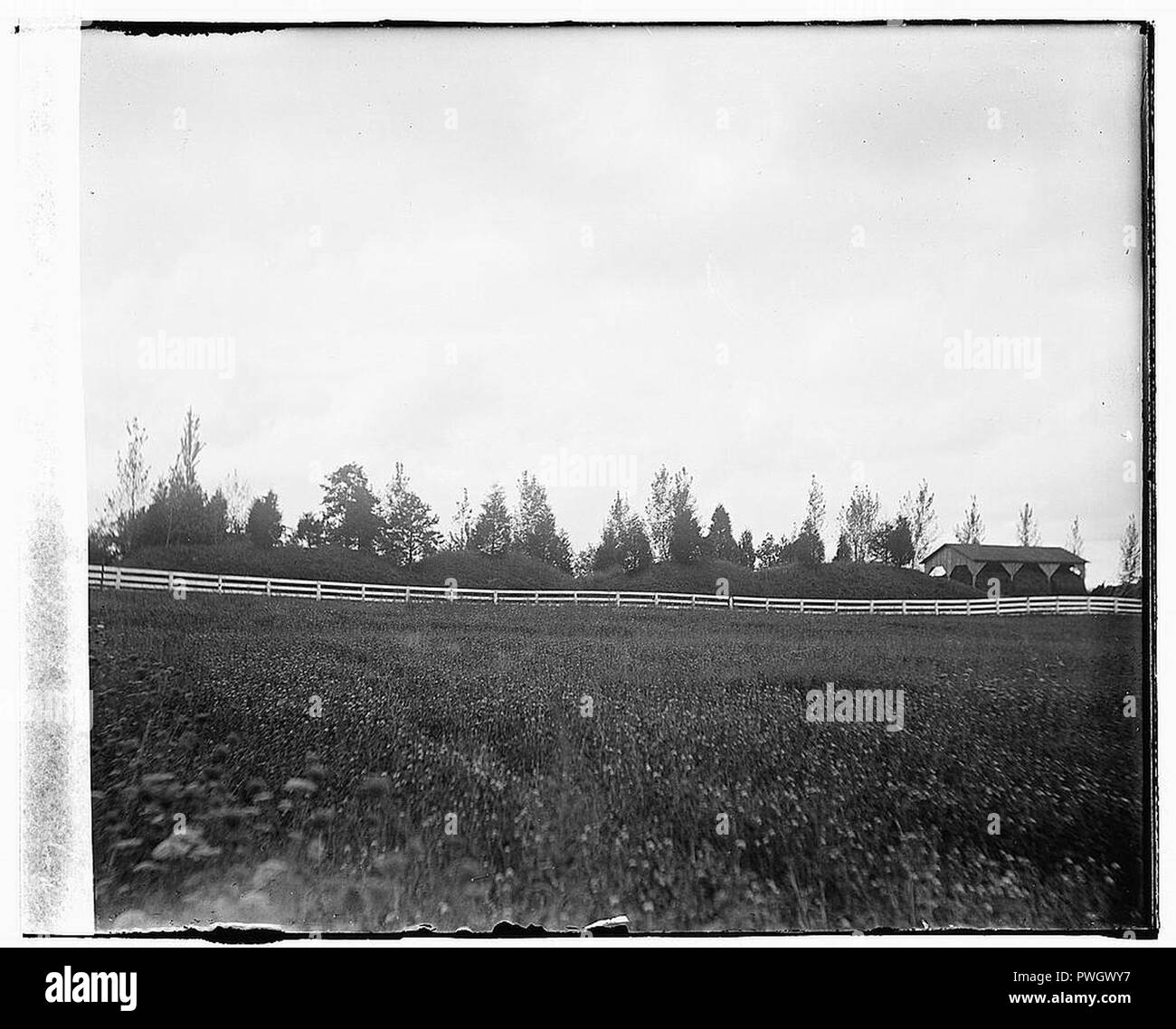 Bull Run on Centerville (i.e., Centreville) Rd. Old Fort Manasses (i.e ...
