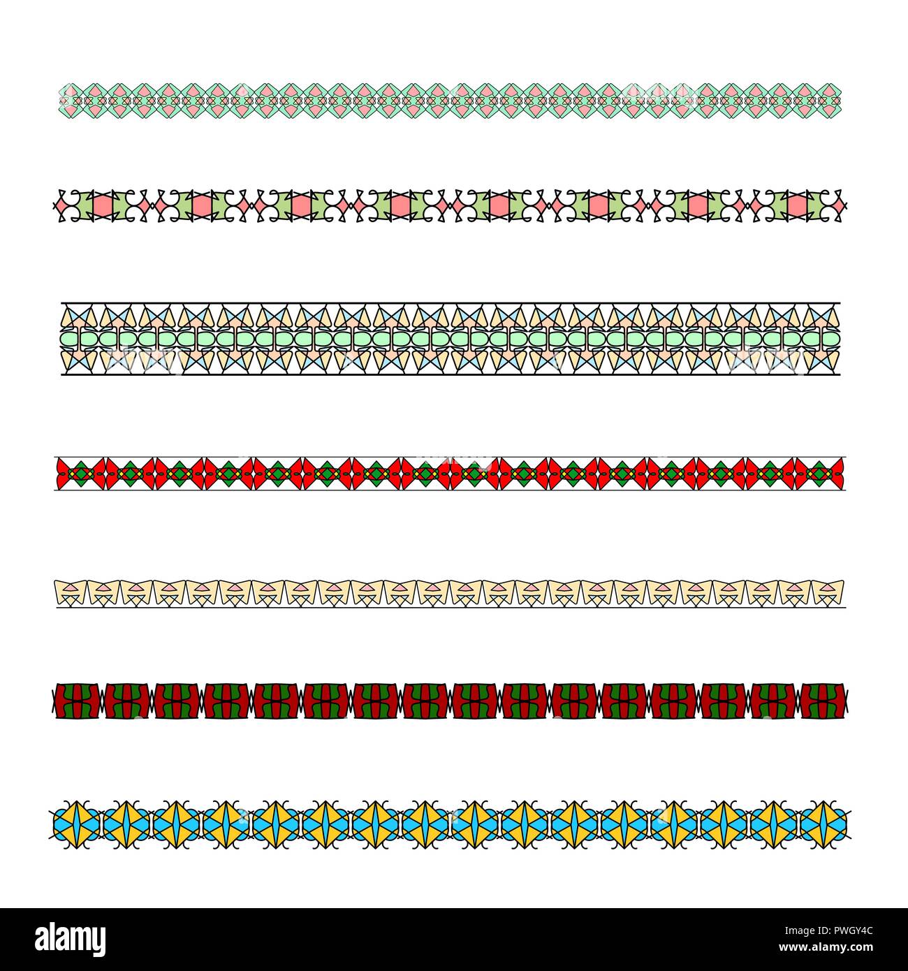 Colorful Decorative Borders