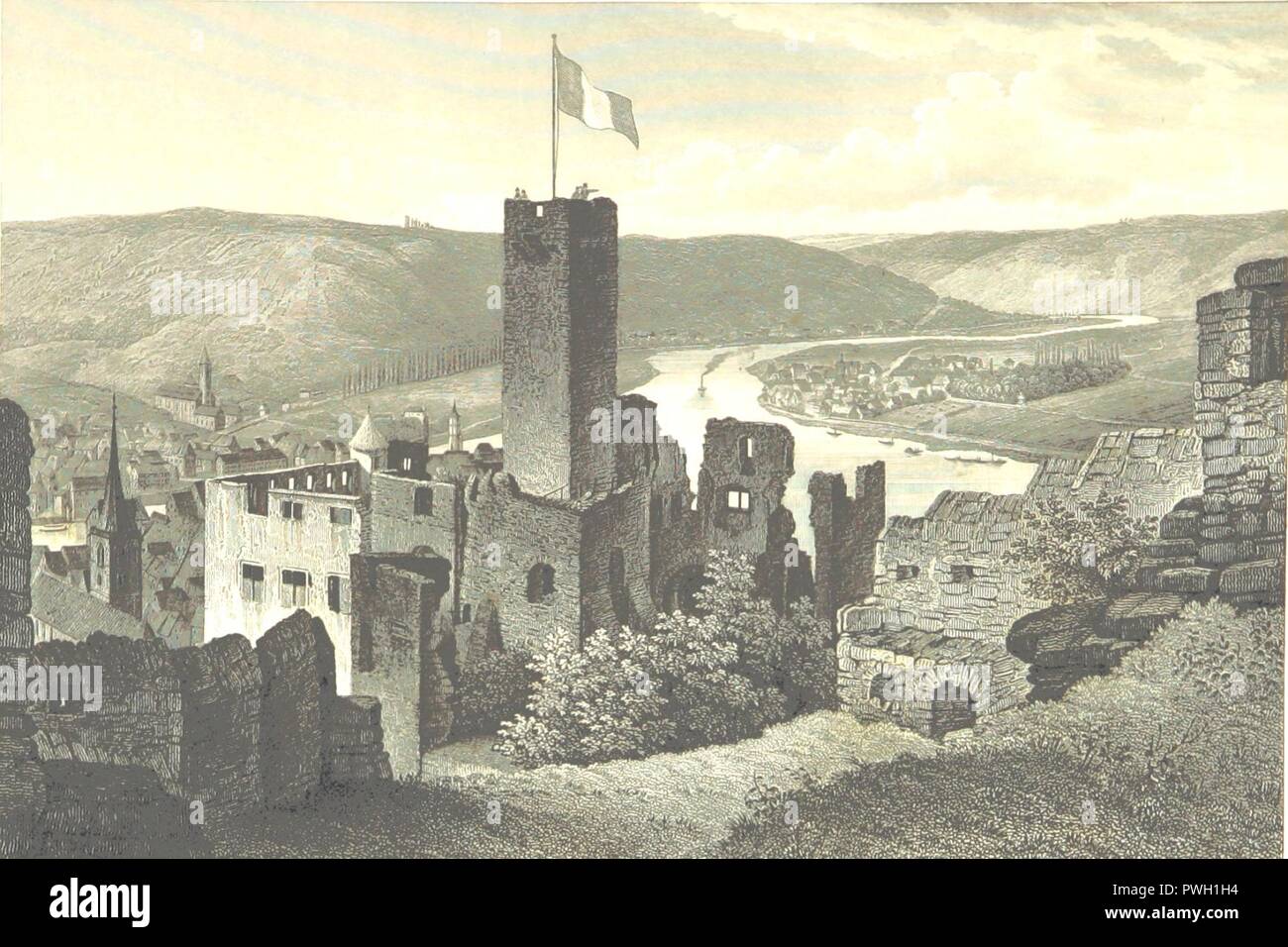 Burg Wertheim 1847 Stock Photo - Alamy