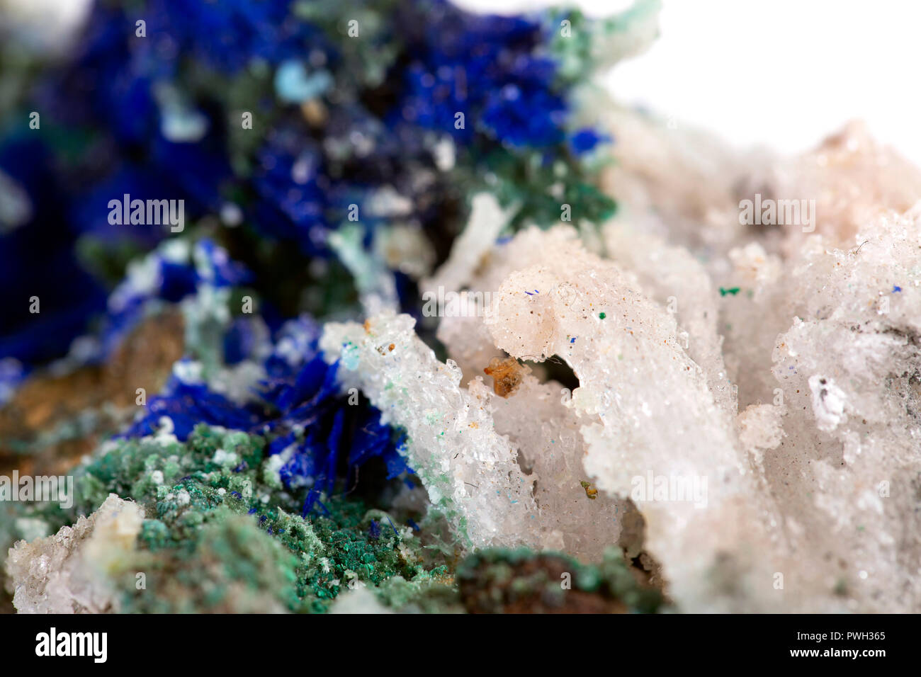 Zebra Azurite Malachite from Australia the mineral specimen Stock Photo ...