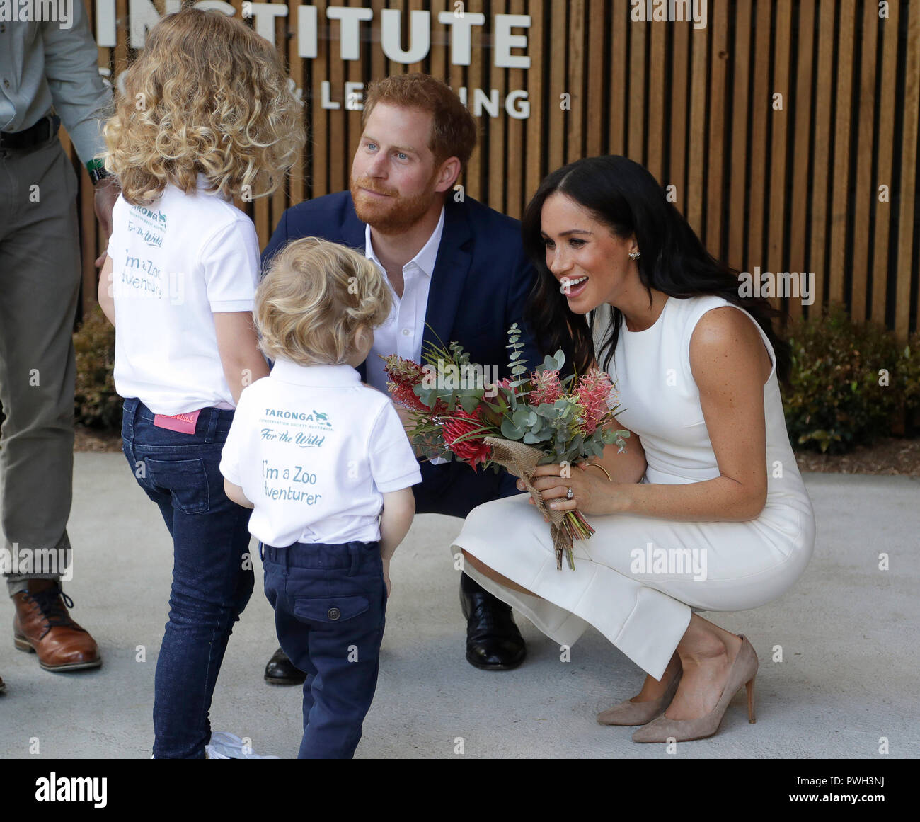 The Duke and Duchess of Sussex receive native flowers from Finley Blue ...