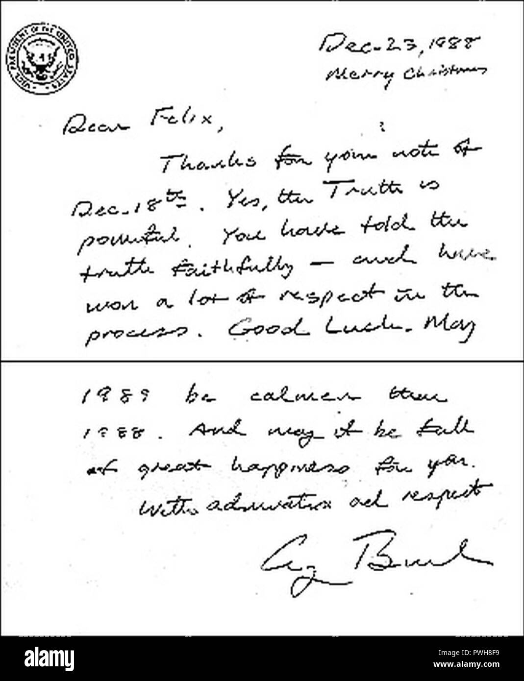 Bush sr hi-res stock photography and images - Alamy