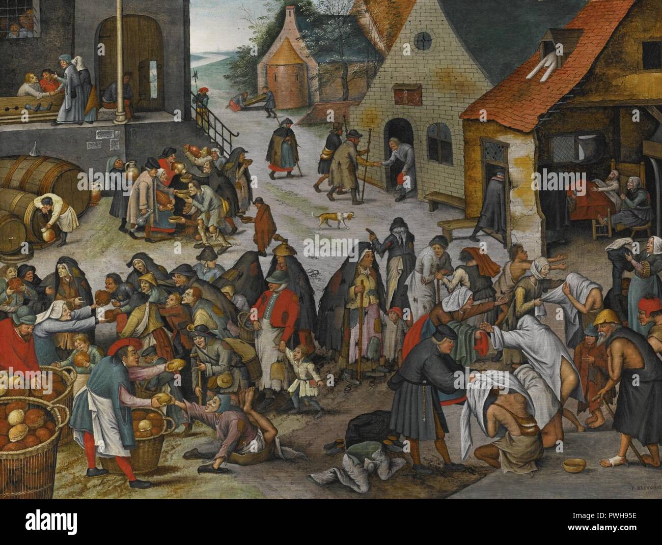 Pieter Brueghel de Jonge - De zeven werken van barmhartigheid (02 Stock ...